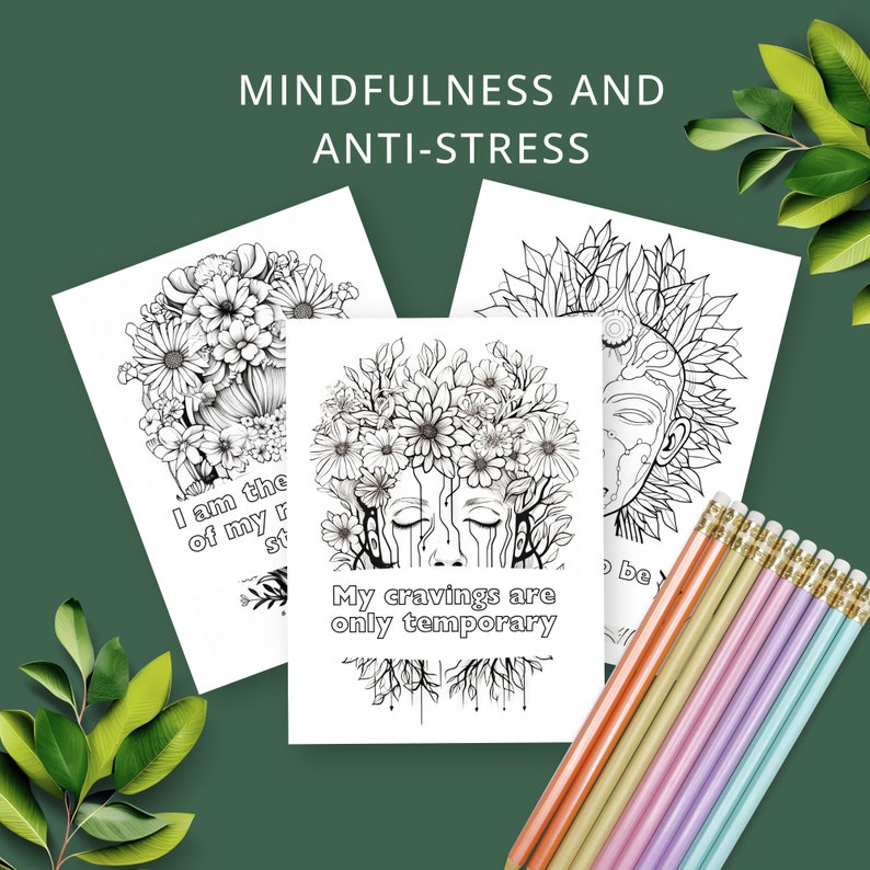 Recovery Coloring Books, Mindfulness Colouring Book, Mental Health Care ...