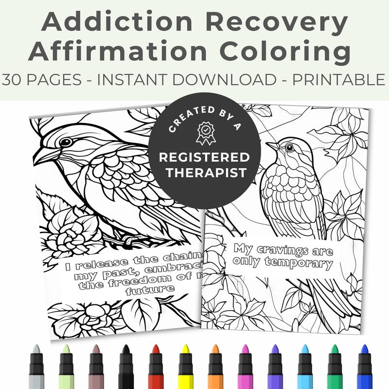 Recovery Coloring Pages - Etsy