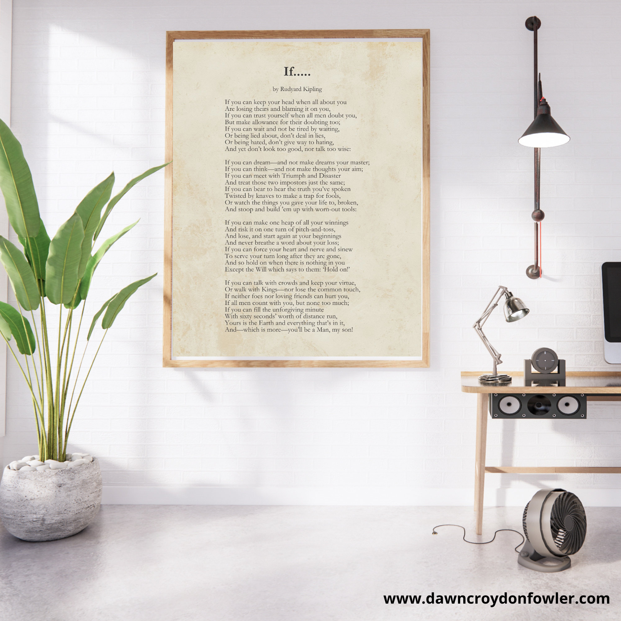 Rudyard Kipling If Poem, If Poem PDF, Poem for Dad, Poetry Printable ...