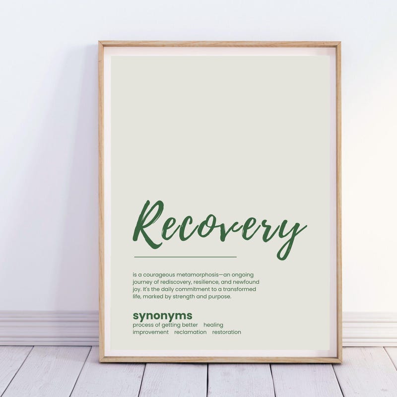 Recovery Posters - Etsy