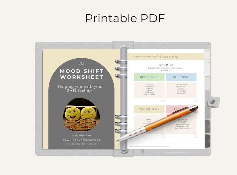 Mood Monitoring Worksheet, Mood Chart for Adults Pdf, Emotional Regulation for Adults, Mental ...