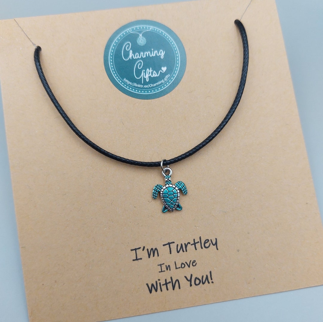Green Sea Turtle Choker Necklace – Ocean Animal Jewellery Gift, Marine ...