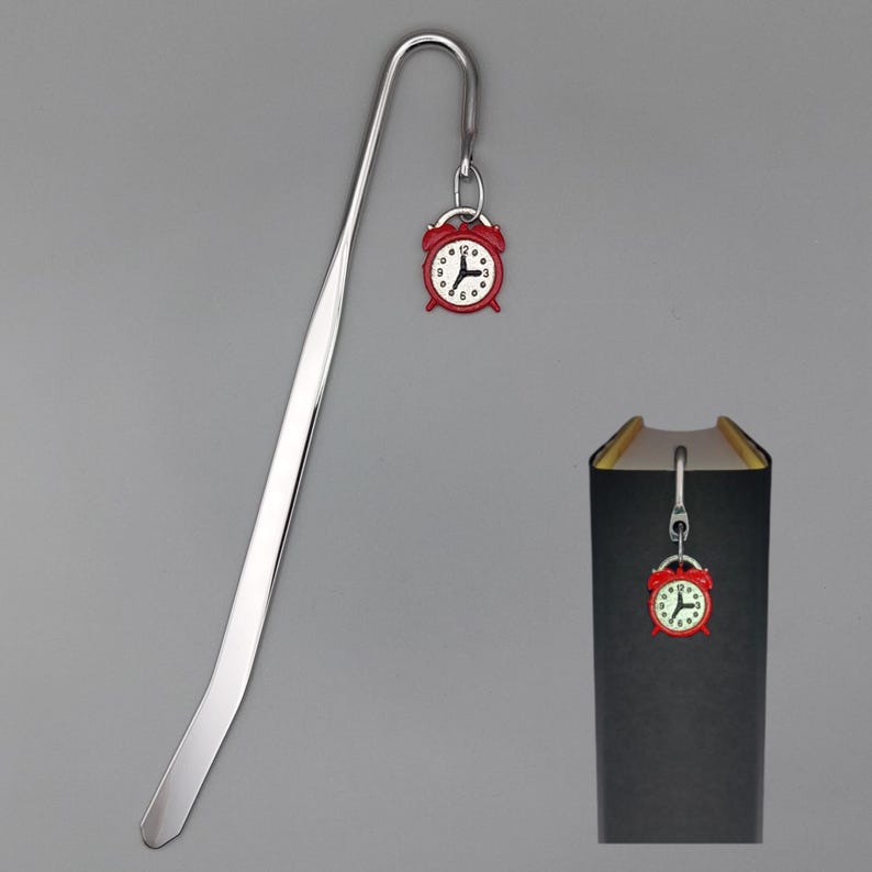 Alarm Clock Necklace – Hand-painted Tibetan Silver Charm on 925 Silver ...
