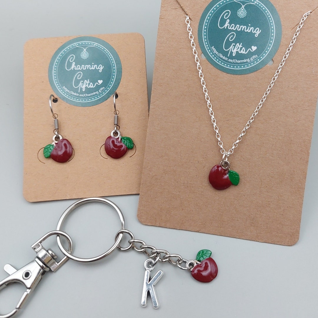 Apple Jewellery, Tibetan Silver Personalised Charming Gifts, Thank You ...