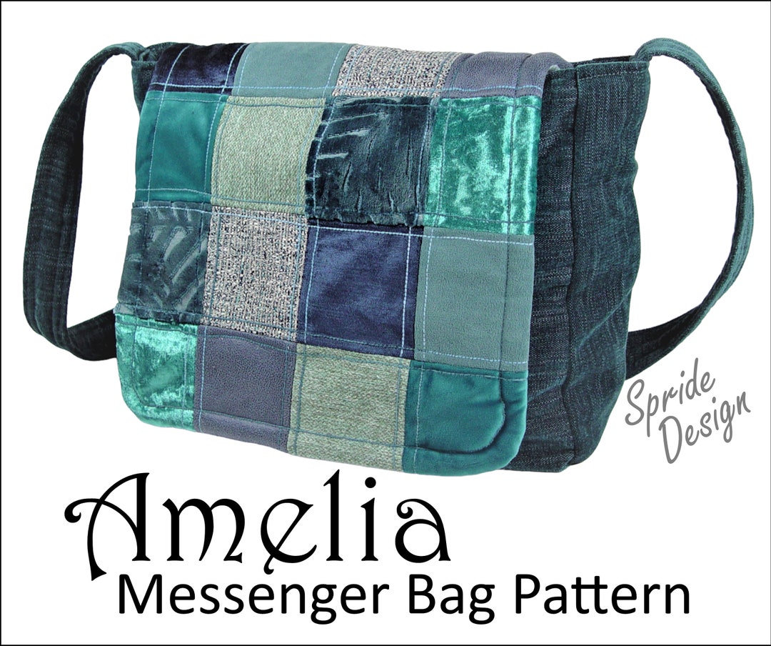 Amelia Messenger Crossbody Bag Quilted Purse - Pattern and Tutorial - Etsy