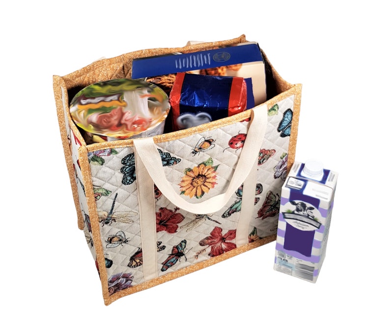 Quilted Grocery Tote Bag Pattern and Tutorial - Etsy