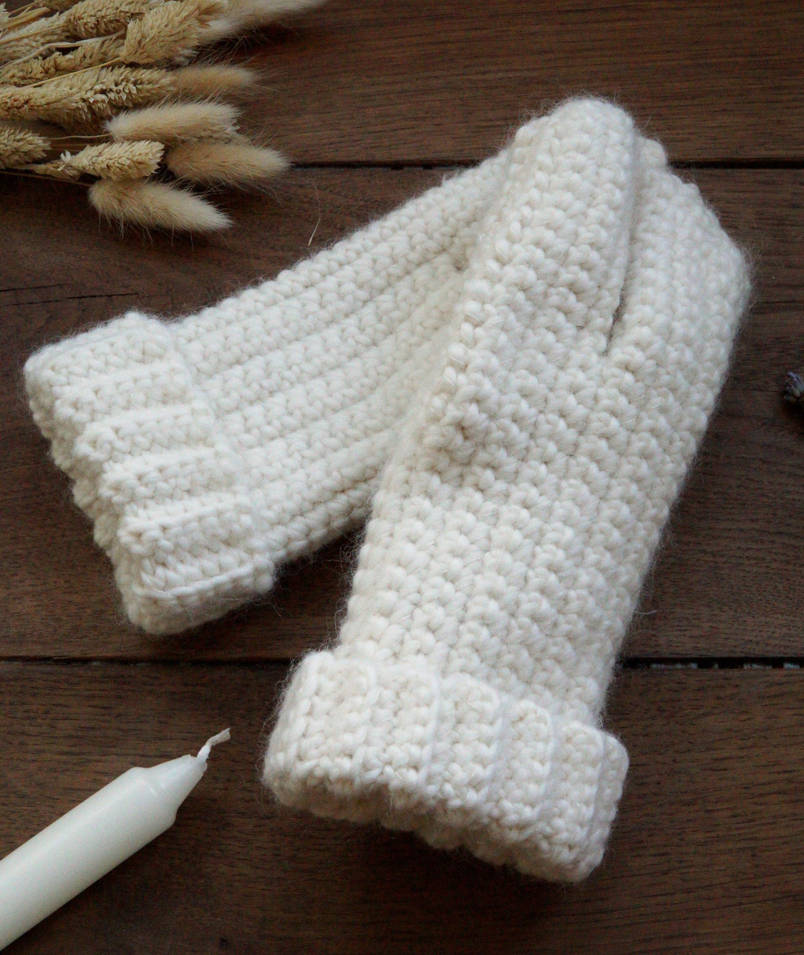Cloven - Three Finger Mittens Crochet Pattern PDF - Medieval Style ...