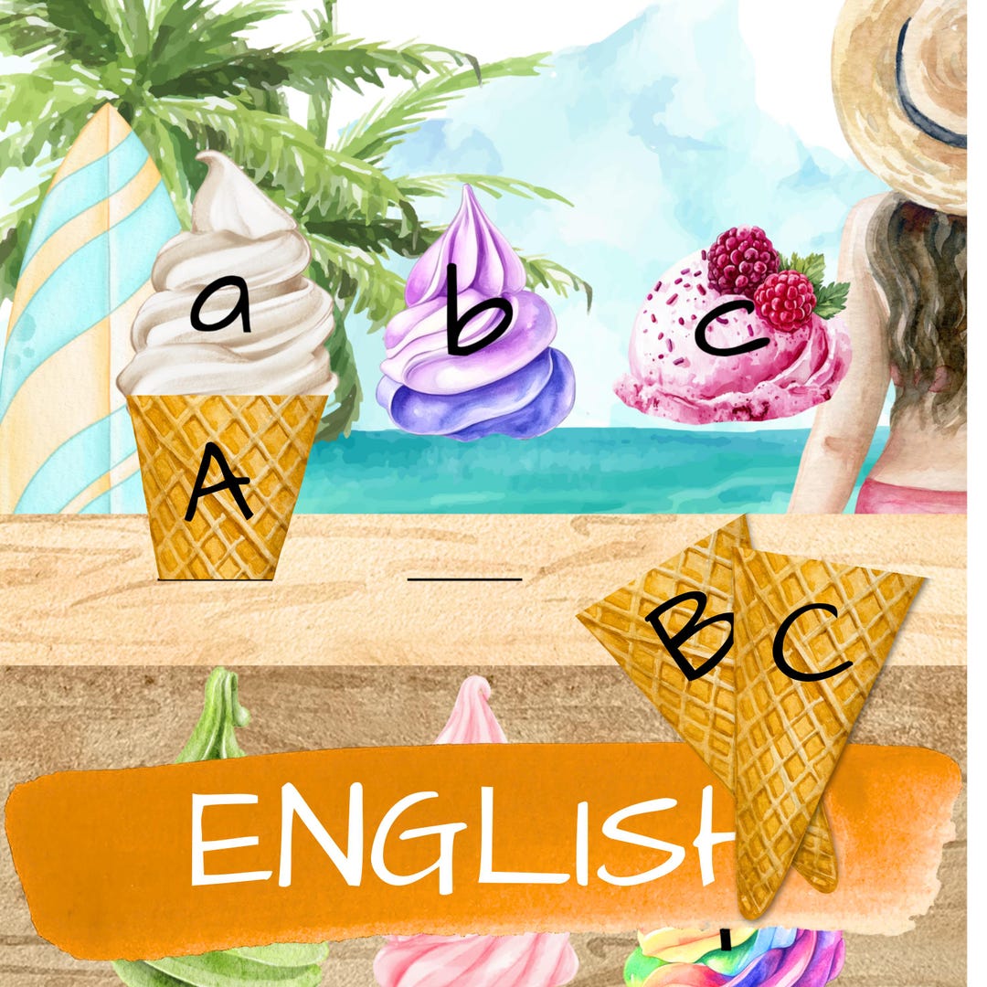 Learn the Alphabet With Fun Ice Creams – Printable Educational Resource ...