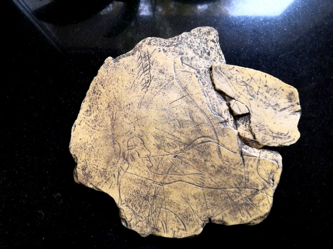 Stone Age Engraving From the Colombière Cave. the World's First Erotic ...
