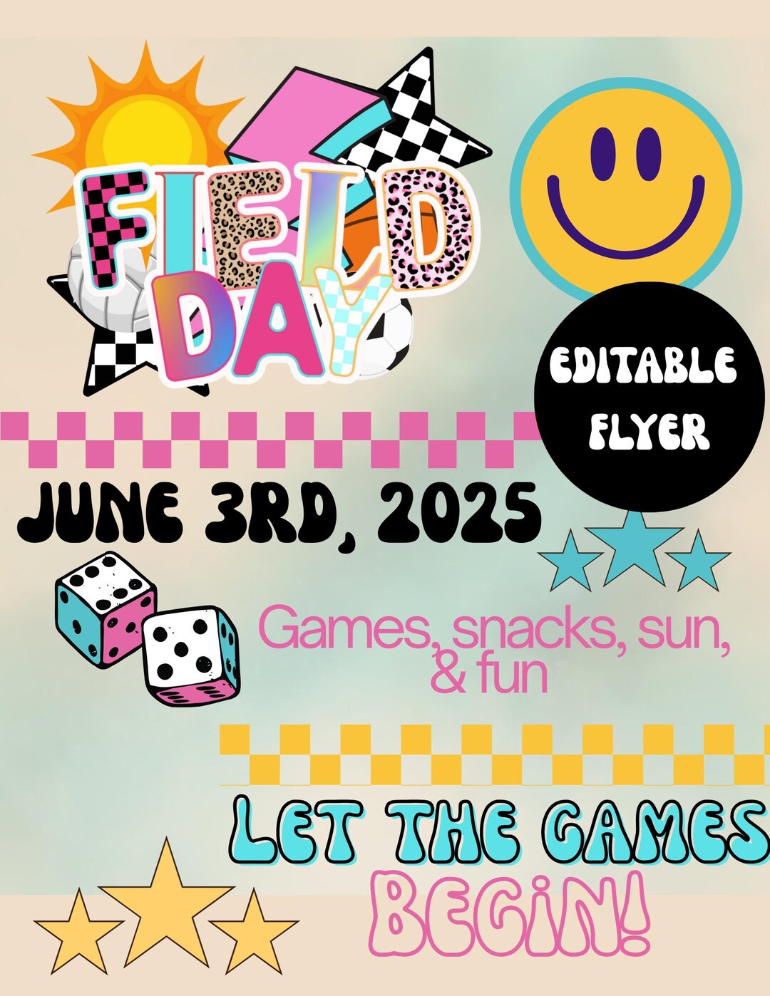 Field Day Bundle Digital Signs, Station Signs, Autograph Page ...
