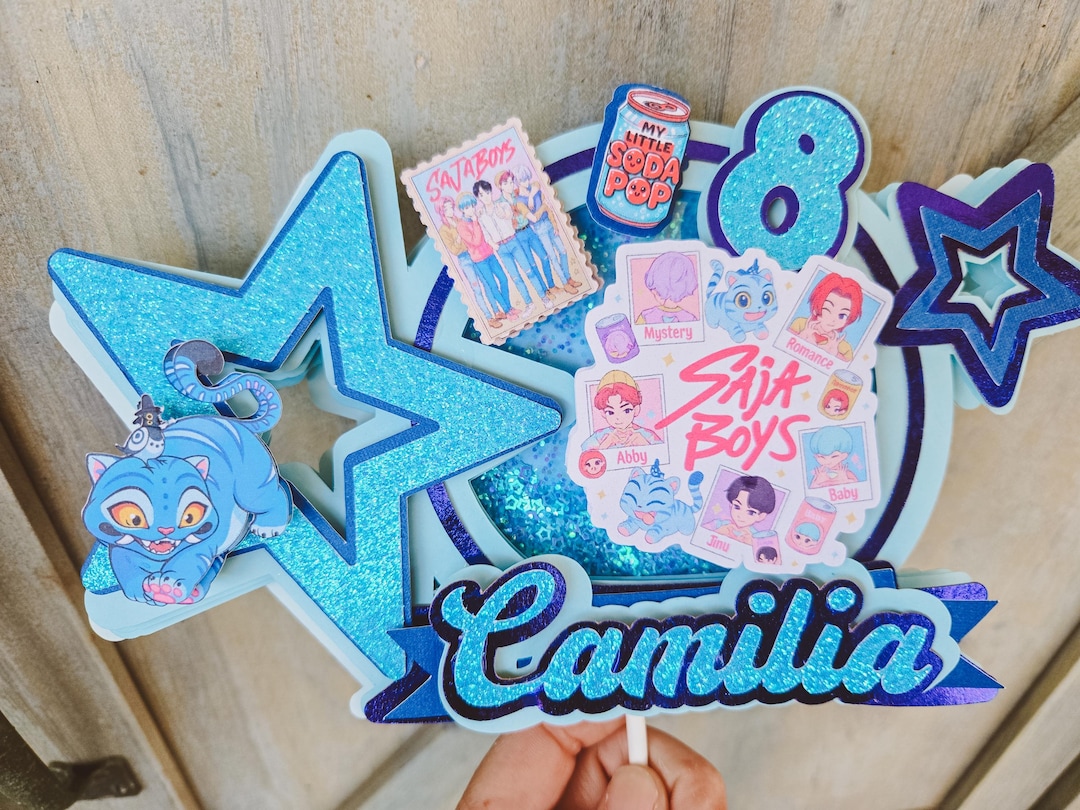 Saja Boy Cake Topper, K Pop Demon Hunter, Personalized Cake Topper ...