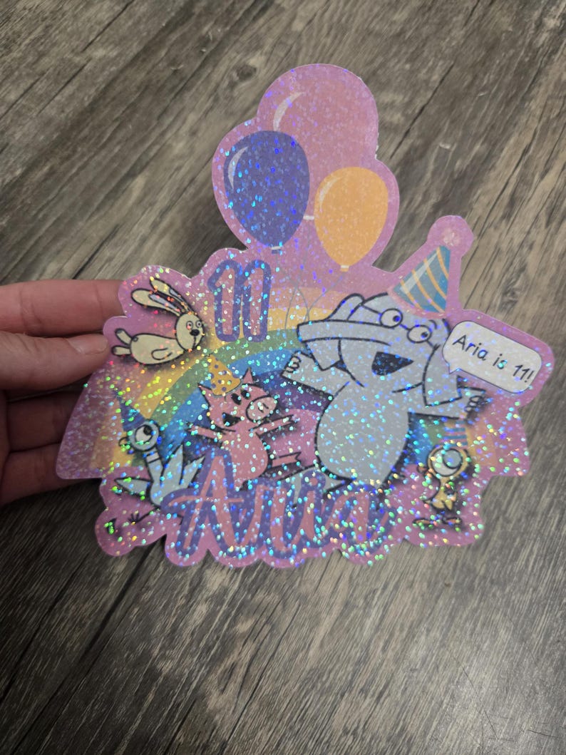 Piggie and Gerald Birthday Cake Topper, Personalized Cake Topper ...