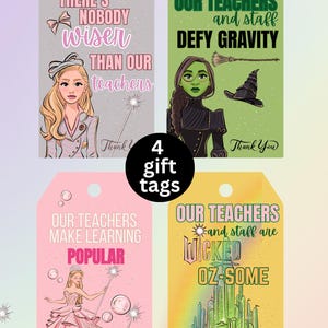 Wicked Teacher Appreciation Gift Tags - Etsy