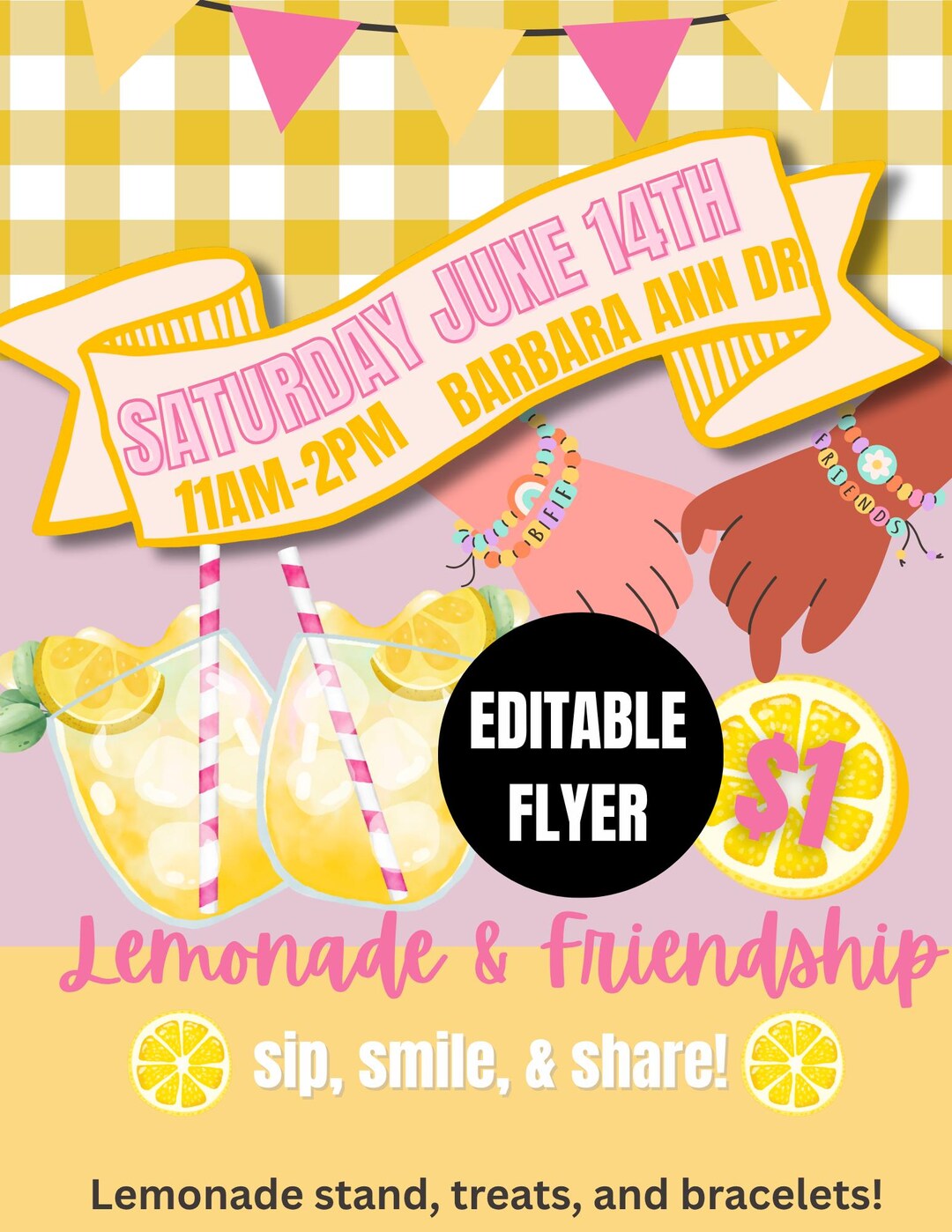 Lemonade Stand Printable Kit, Dramatic Play Set, Summer Activity ...