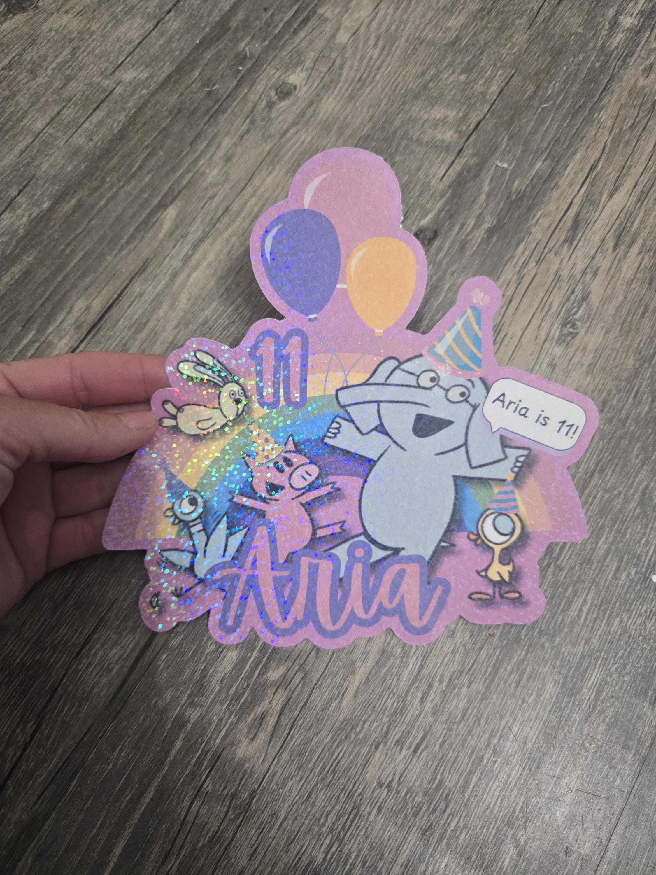 Piggie and Gerald Birthday Cake Topper, Personalized Cake Topper ...