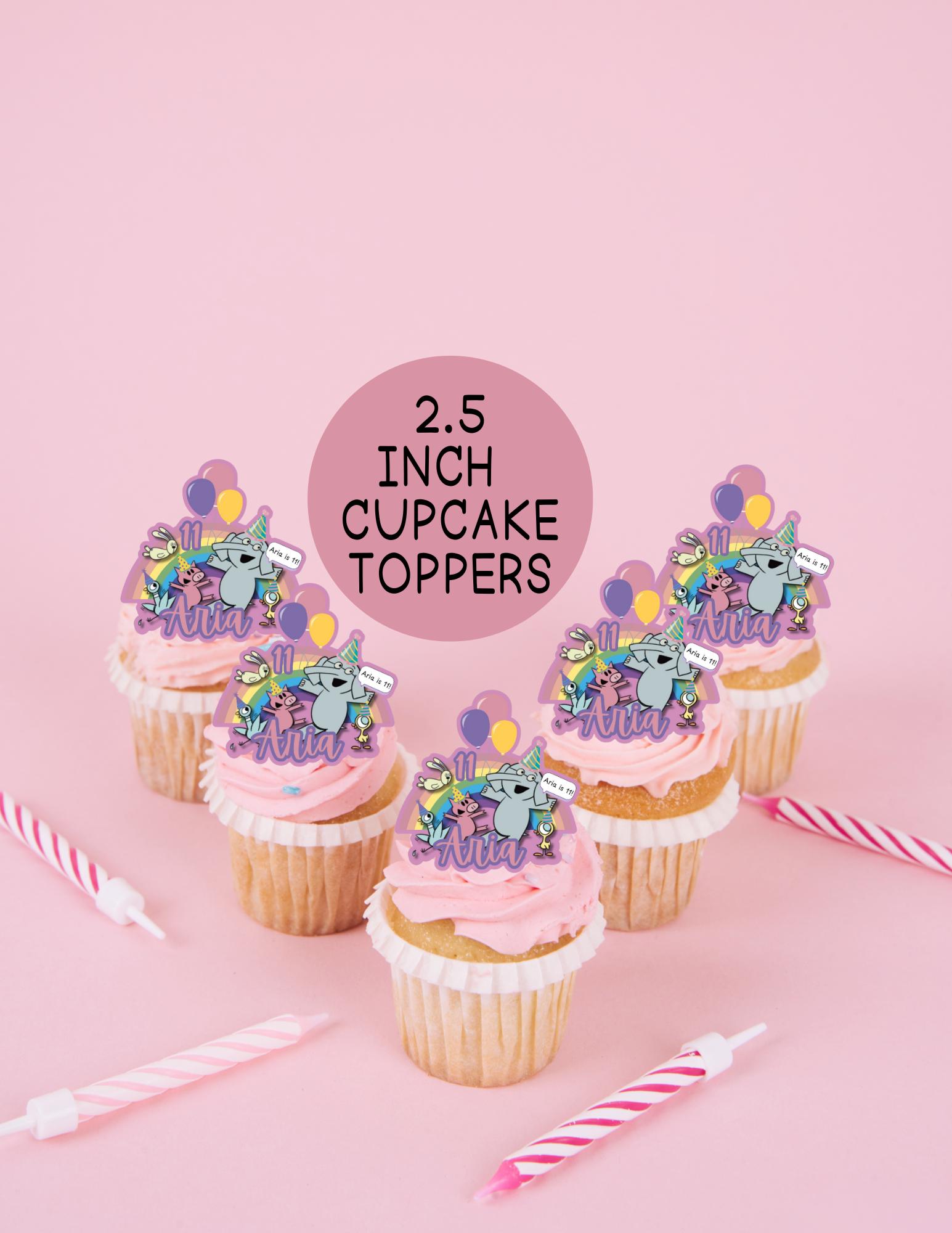 Piggie and Gerald Birthday Cake Topper, Personalized Cake Topper ...