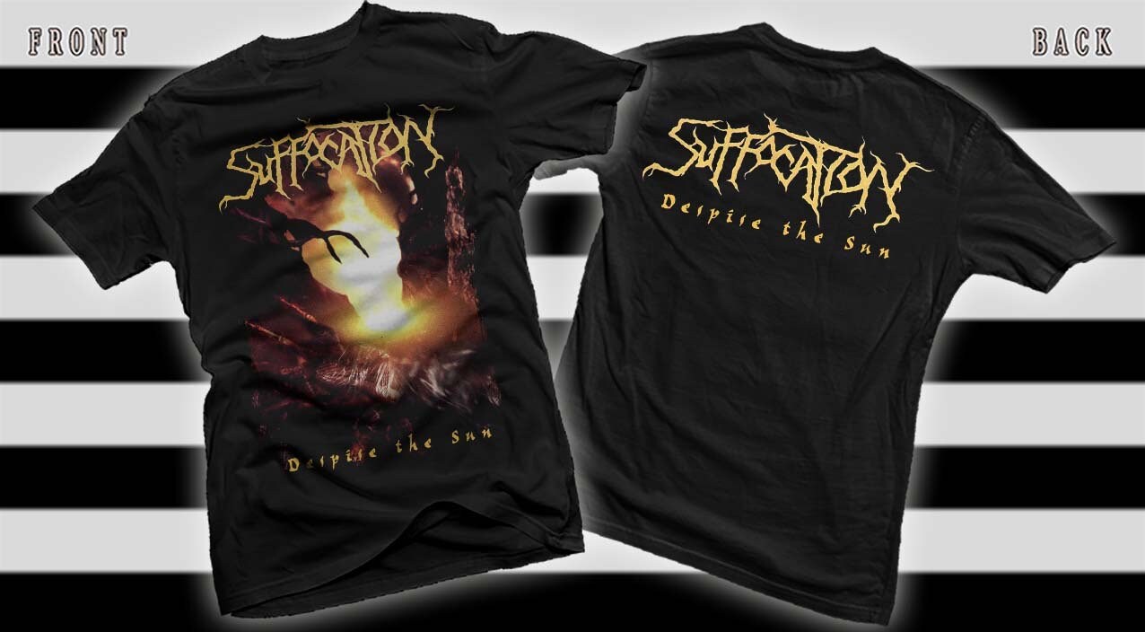 New Dtg/dtf Printed T-shirt SUFFOCATION Despise the Sun Size S,M,L,XL,2 ...