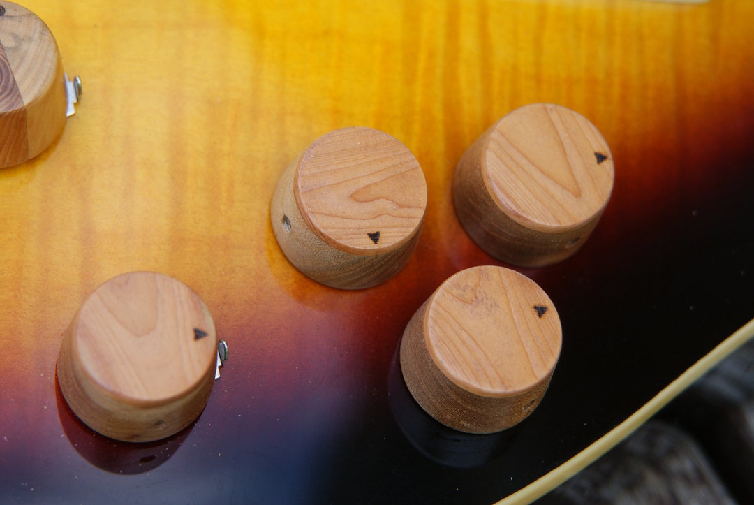 4 Walnut and Wild Cherry Tree Knobs Aluminum Insert Walnut and Wild ...