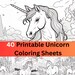 40 Unicorn Coloring Pages | Unicorn Printable | Unicorn Activities ...