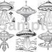 40 UFO Coloring Pages | Ufo Printable | Ufo Activities | Printable ...