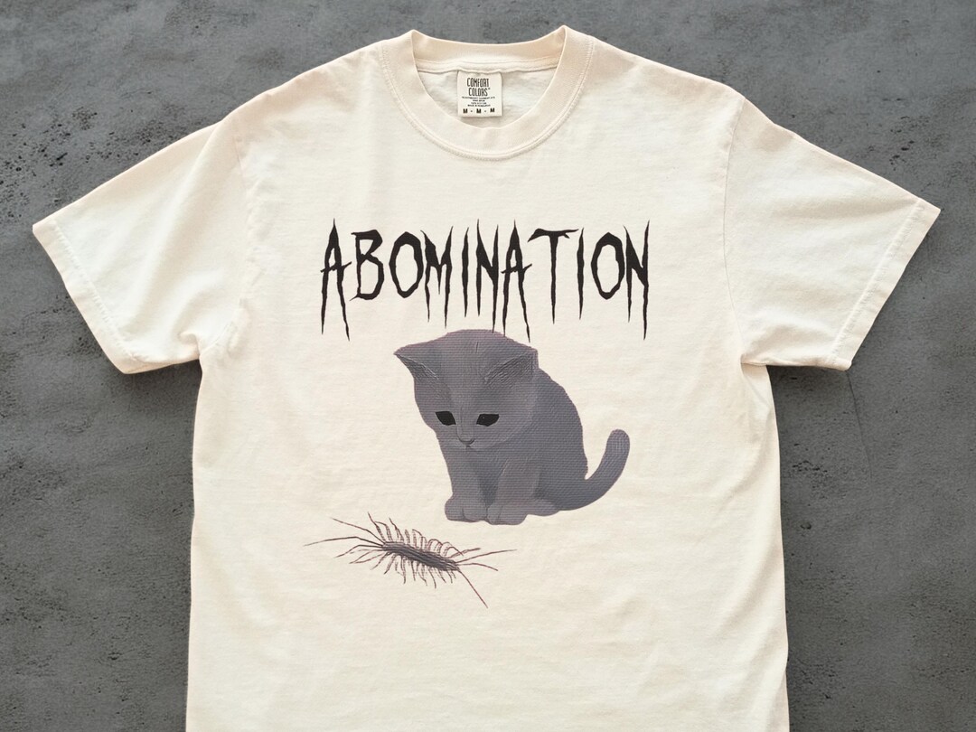 Abomination Kitten Centipede Shirt - Great Gothic Style Gift for Cat ...