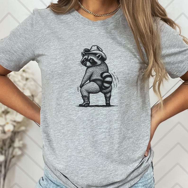 Funny Raccoon Shirt — Cowboy Raccoon Comfort Colors Tee, Trash Panda ...