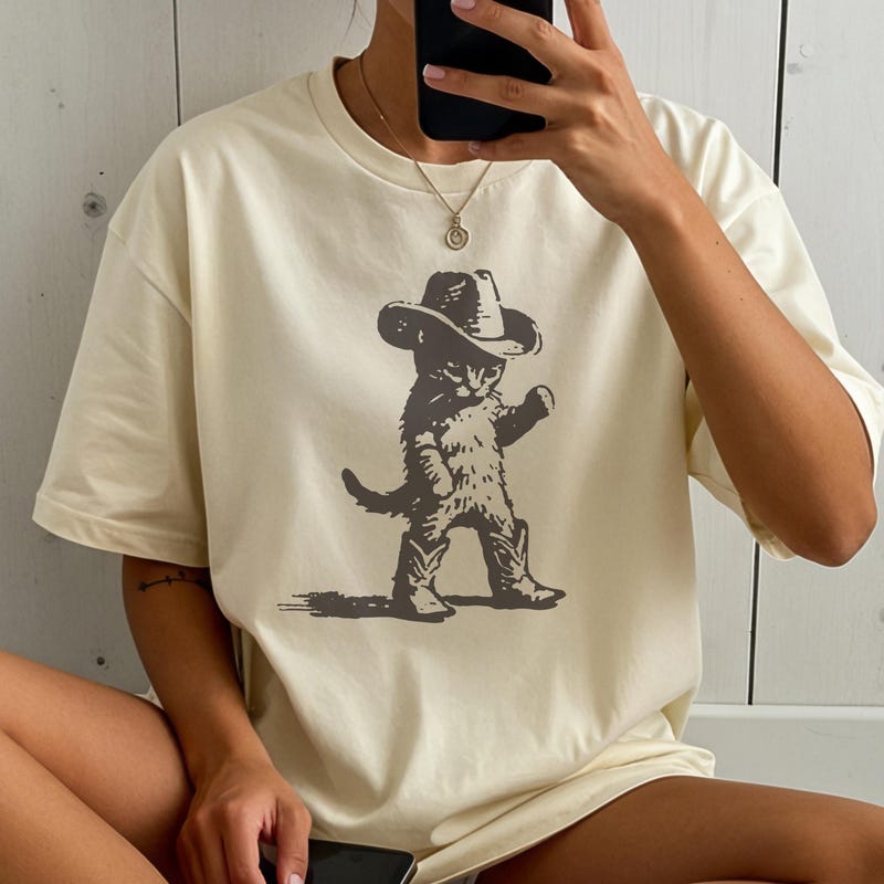 Cat Cowboy Country Shirt - Etsy