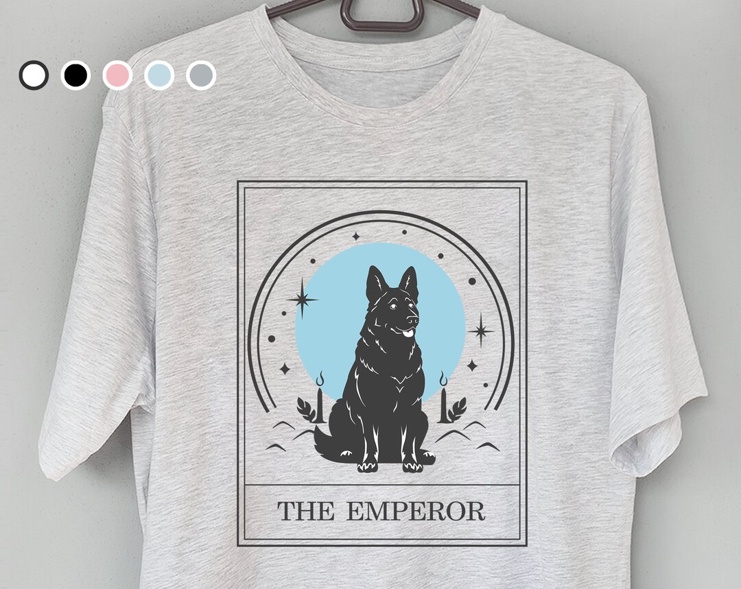 German Shepherd T-shirt in a Tarot Card Celestial Style Personalized ...