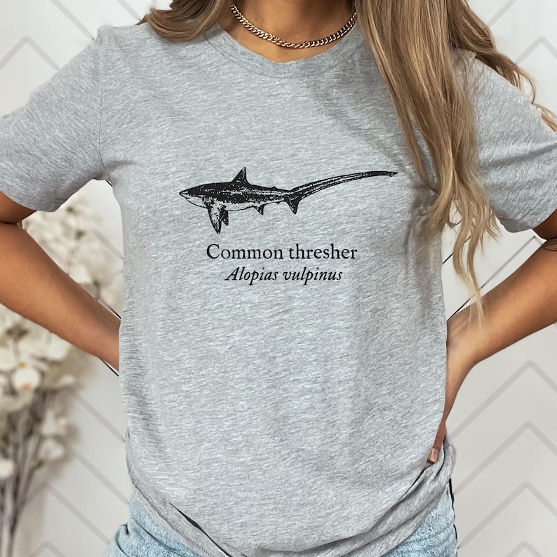 Common Thresher Shark Scientific Illustration Shirt Comfort Colors ...