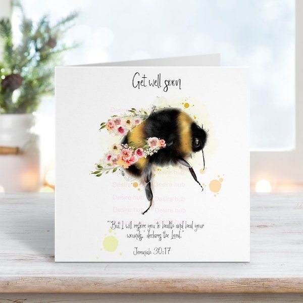 Bible Verses Get Well Card - Etsy