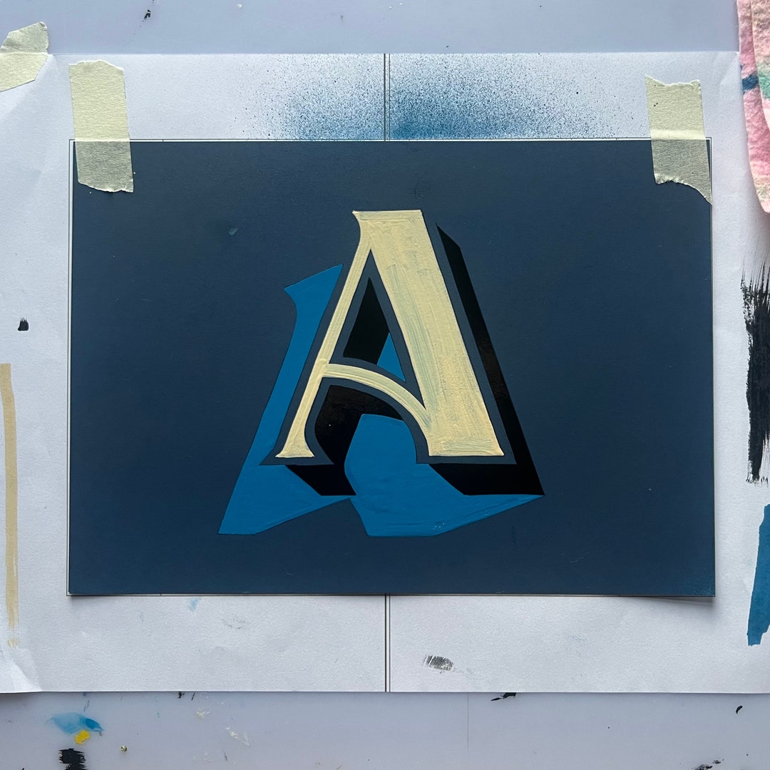 Hand Painted Alphabet - Etsy