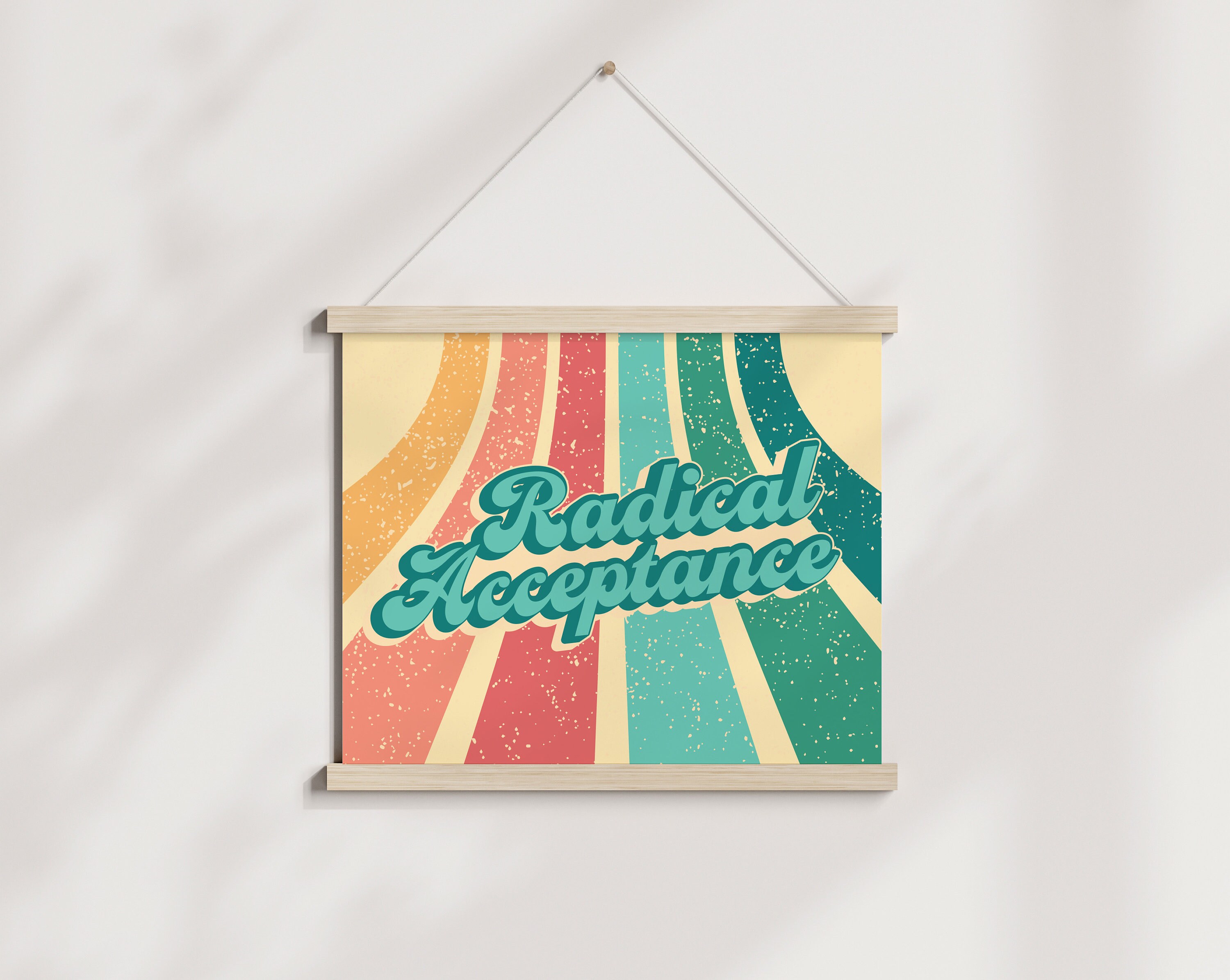 Radical Acceptance Poster | 10x8 Digital Print | DBT Poster | Mental ...