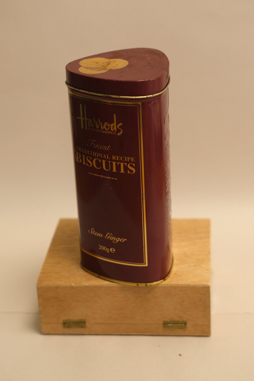 Vintage Harrods Knightbridge Finest Biscuits Can, Tin. Vote Ginger - Etsy