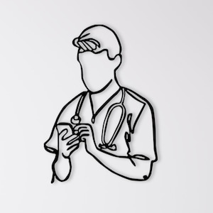 Metal Wall Decor, Metal Doctor Wall Decor, Doctor Office Decor, Metal ...