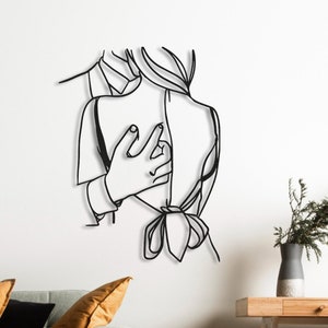 Metal Wall Decor Metal Women and Men Wall Decor Metal Lovers - Etsy