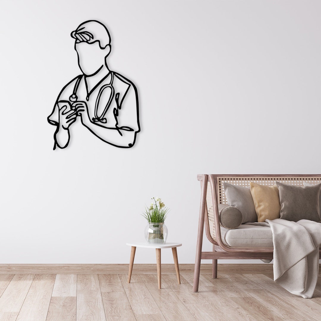 Metal Wall Decor, Metal Doctor Wall Decor, Doctor Office Decor, Metal ...