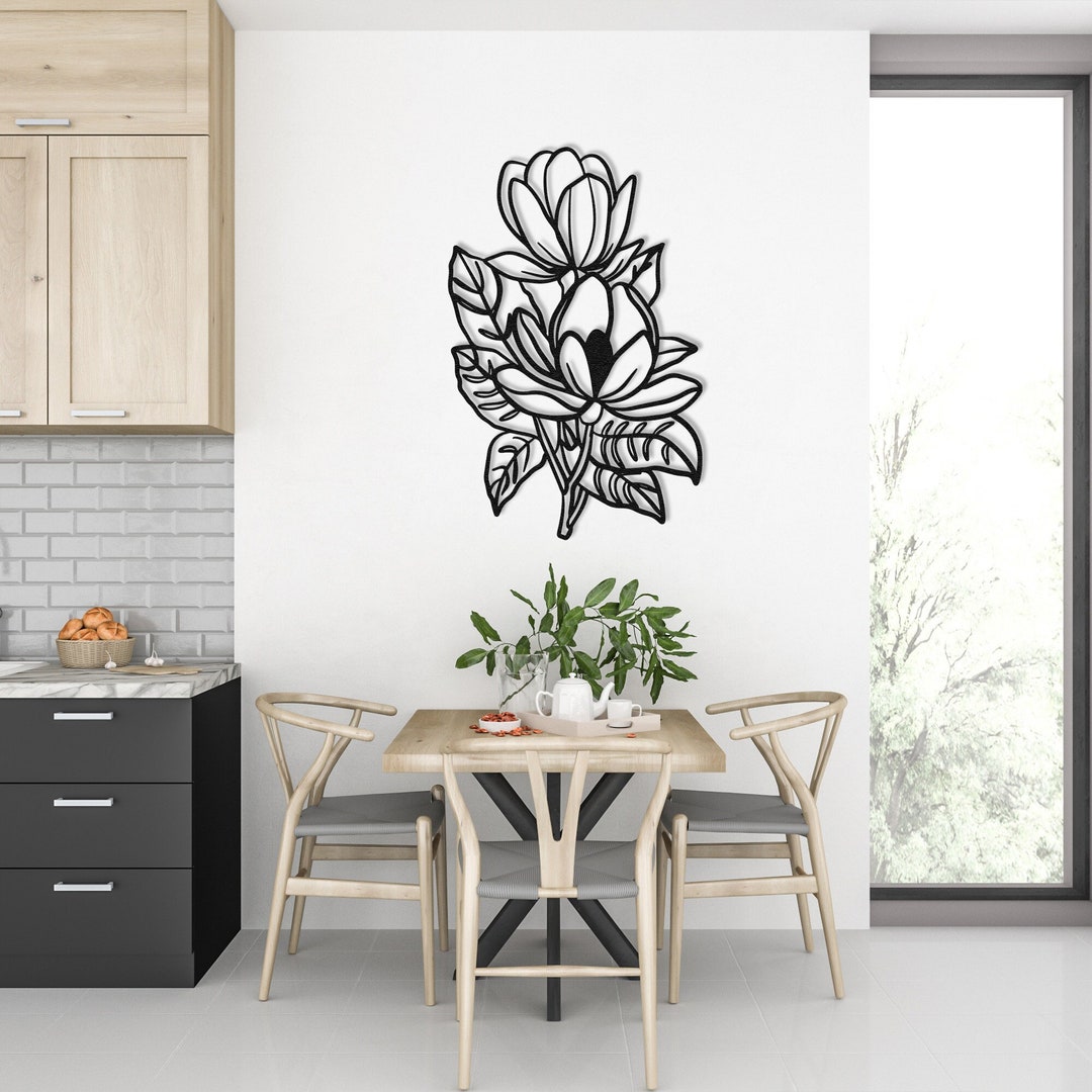 Metal Wall Decor, Metal Rose Wall Decor, Rose Home Decor Metal, Rose ...