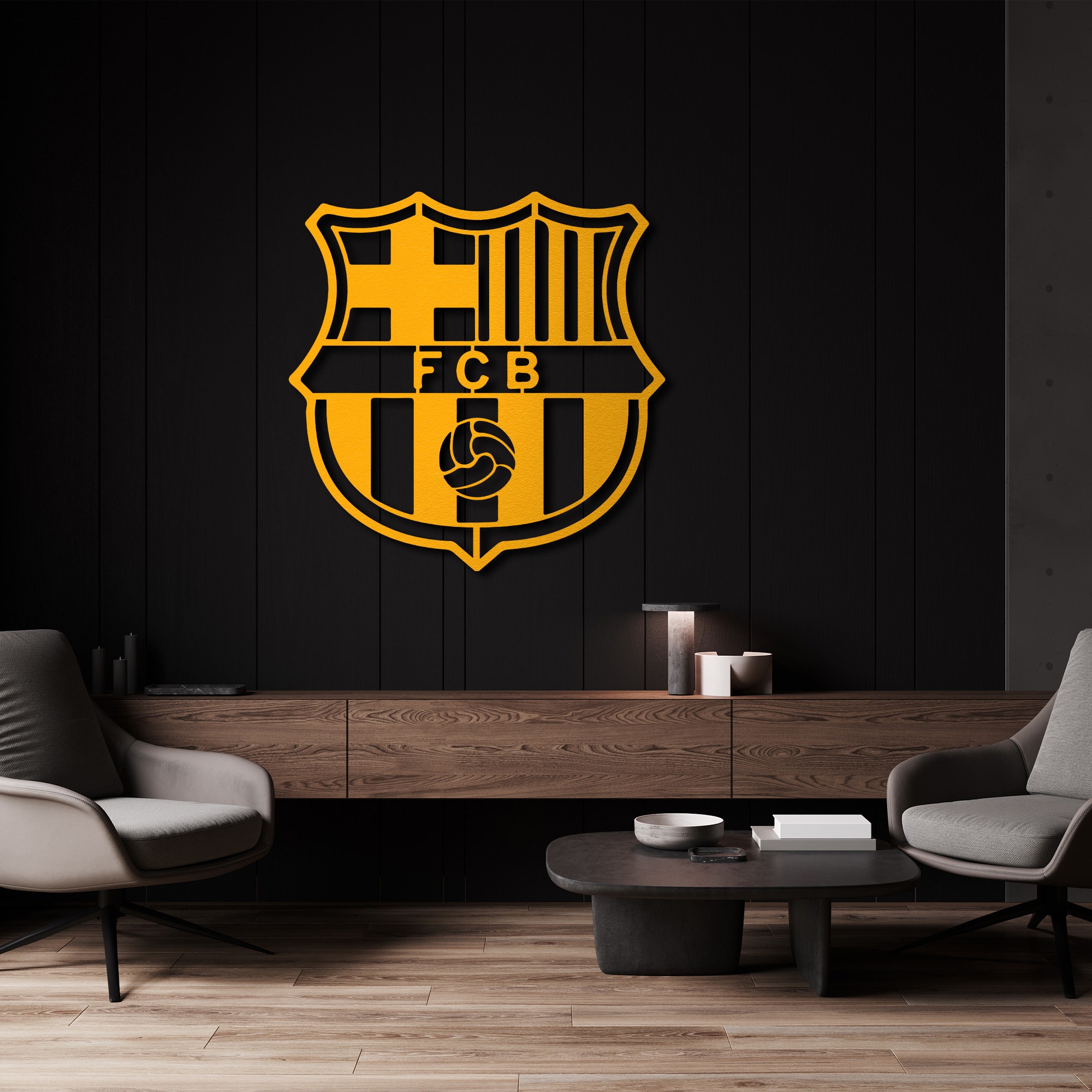 Metal Wall Decor Fcbarcelona Metal Wall Decor FC Barcelona - Etsy