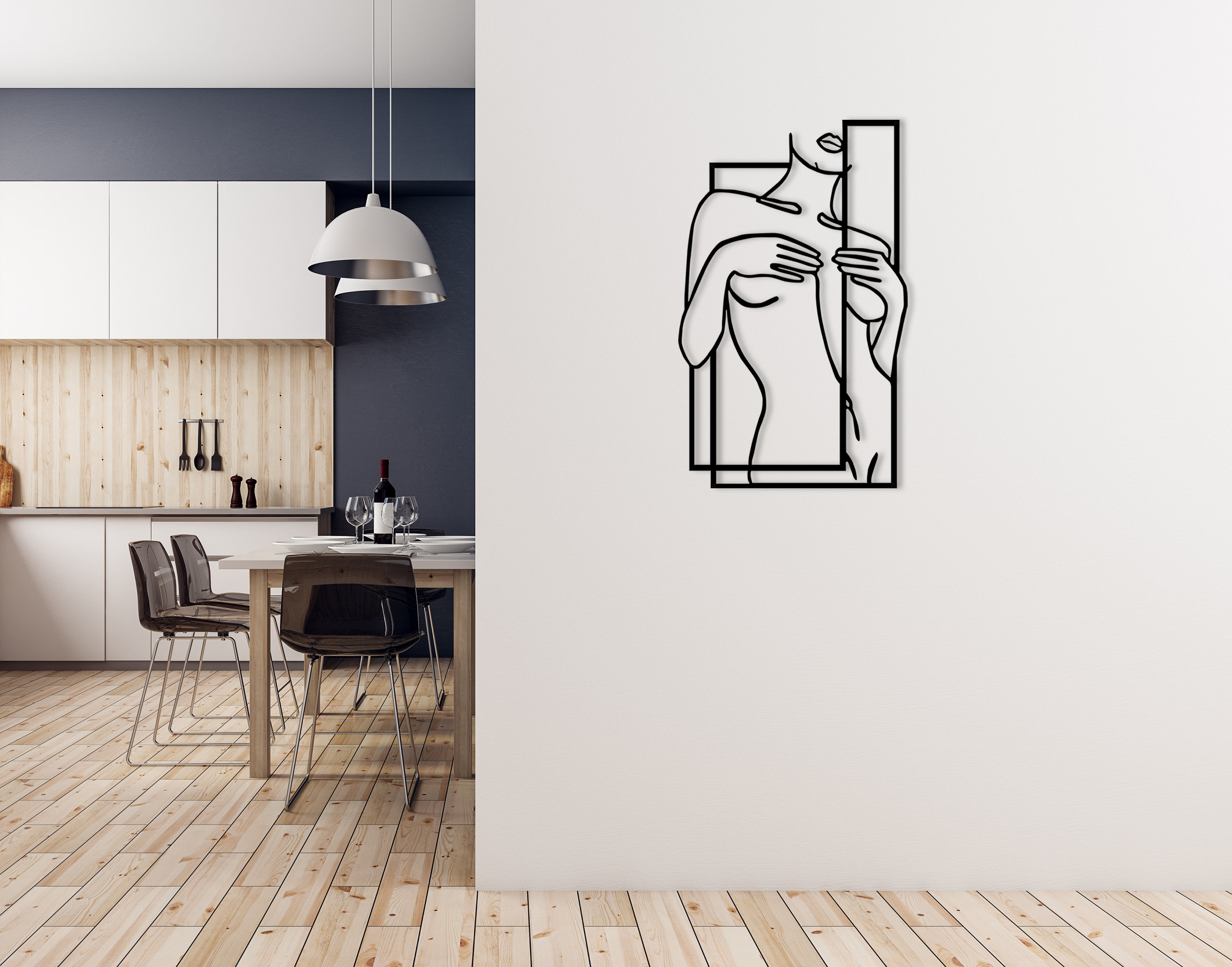 Female Body Metal Wall Art, Woman Metal Wall Art, Bathroom Wall Decor ...