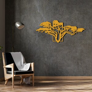 Metal Tree Wall Decor, Metal Acaciatree Wall Decor, Acacia Home Decor ...