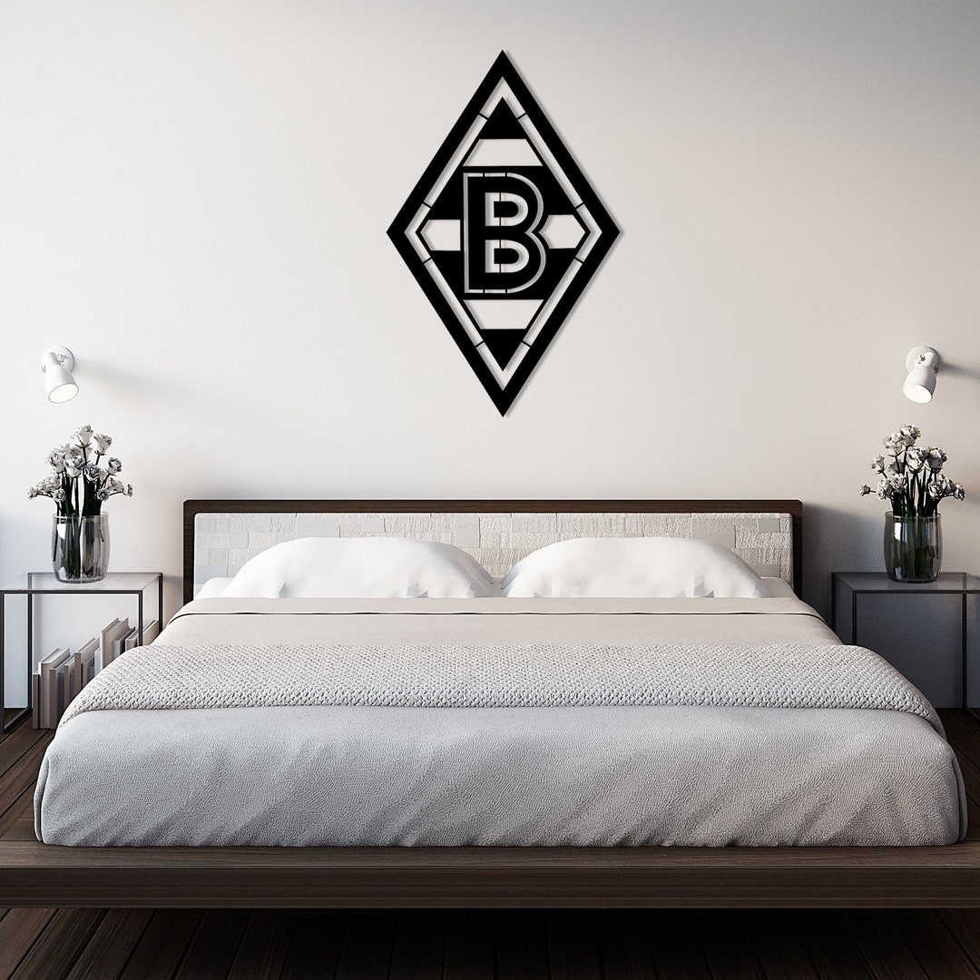 Metal Wall Decor, Line Wall Art, Metal Mönchengladbach Wall Decor ...