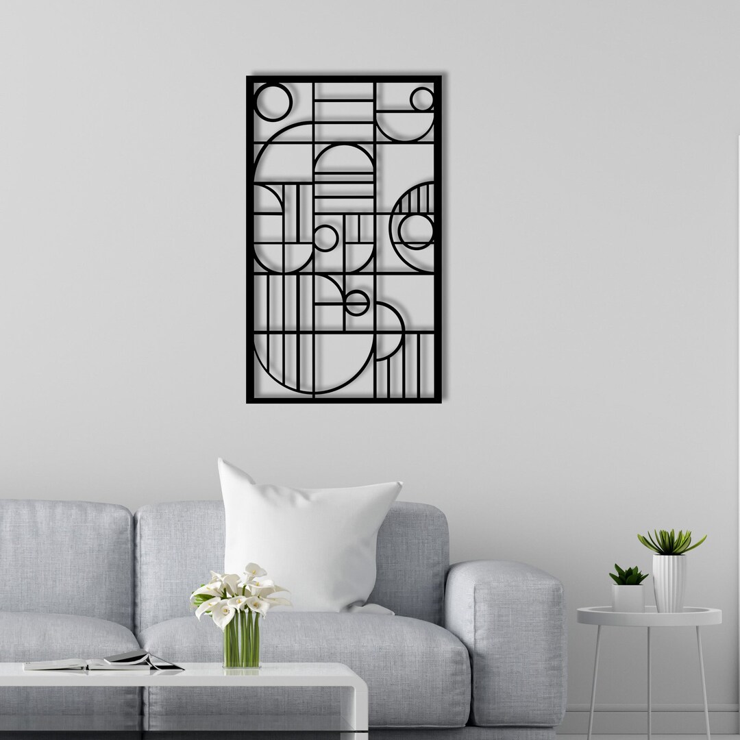 Metal Wall Decor, Metal Rectangular Wall Decor, Metal Modern Home ...