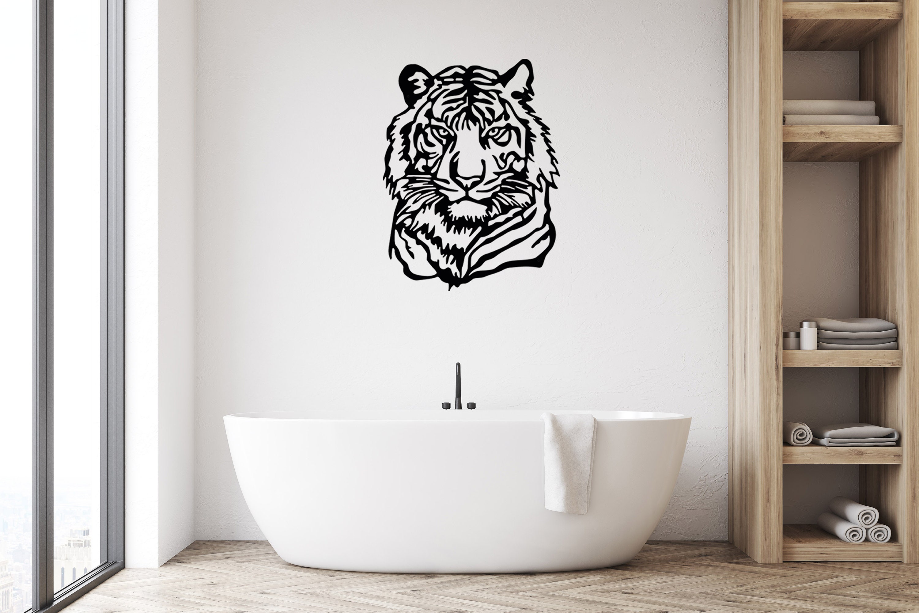 Tiger Metal Wall Art, Tiger Head Metal Wall Decor, Eye of Tiger Home ...