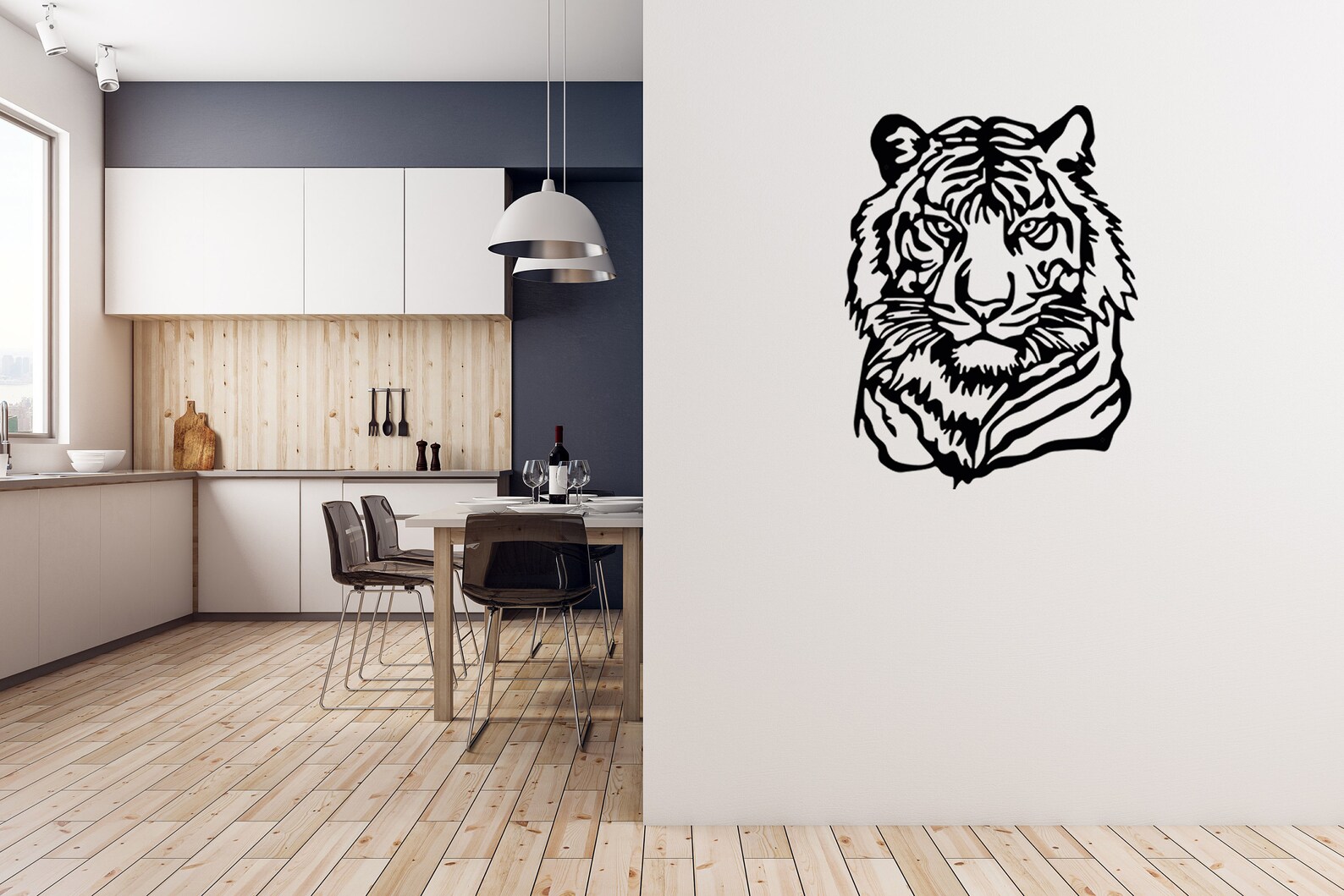 Tiger Metal Wall Art, Tiger Head Metal Wall Decor, Eye of Tiger Home ...