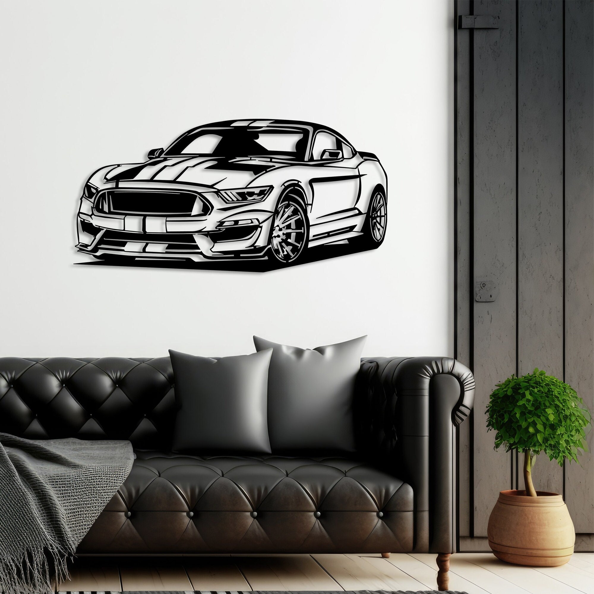 Metal Wall Decor, Sports Car Metal Wall Art, Car Garage Wall Decor ...