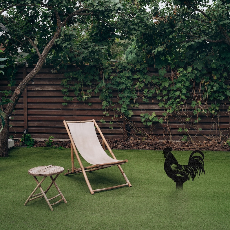 Metal Garden Decor, Metal Cockerel Garden Decor, Cockerel Home Garden ...