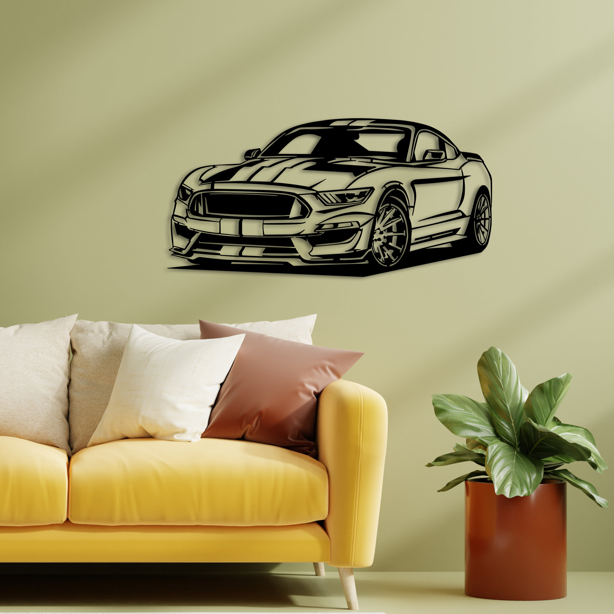 Metal Wall Decor, Sports Car Metal Wall Art, Car Garage Wall Decor ...