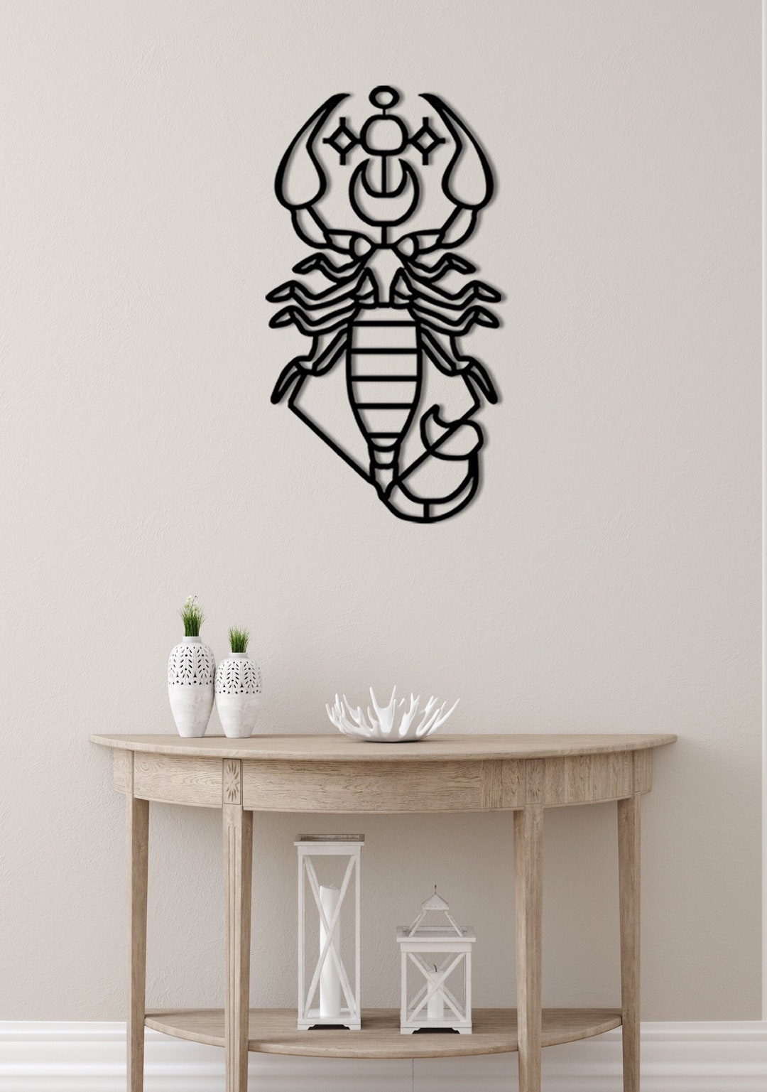 Scorpio Constellation Metal Wall Art: Zodiac Sign Decor - Etsy