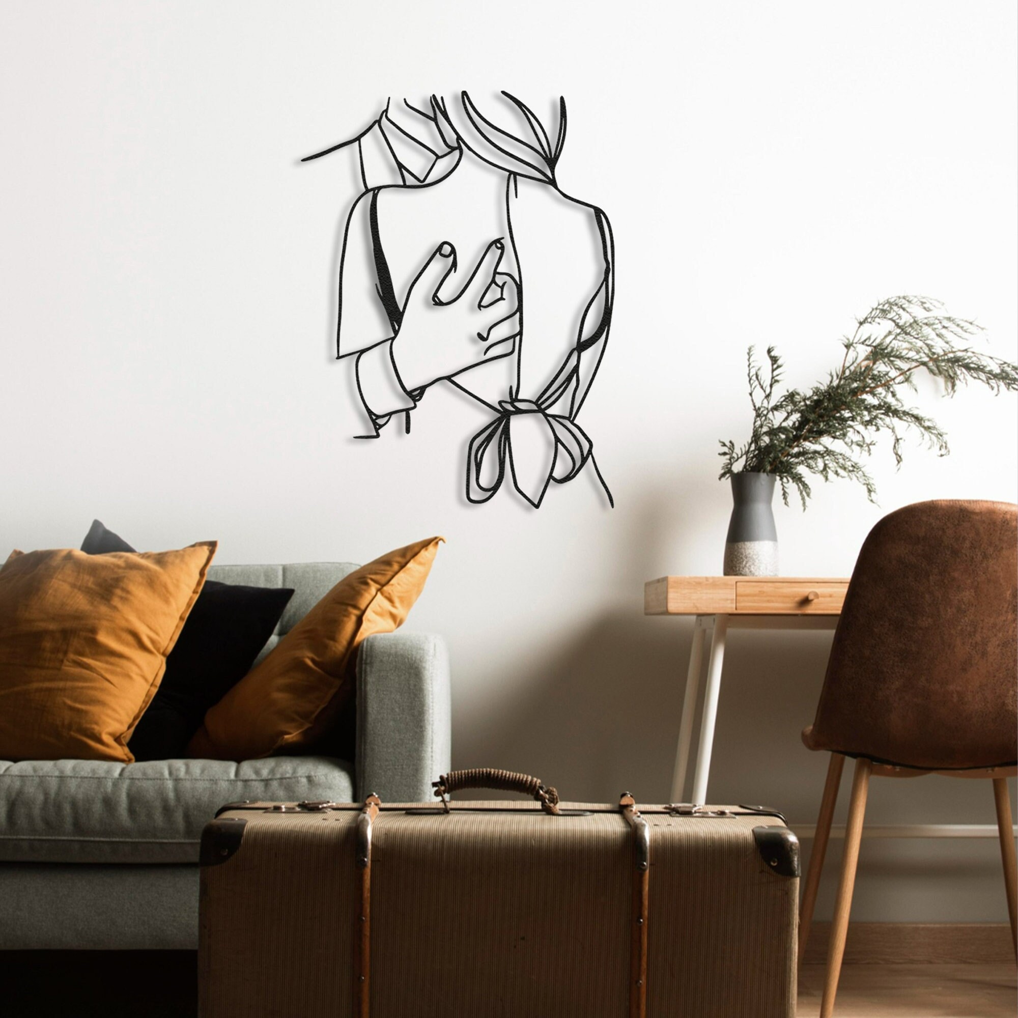 Metal Wall Decor Metal Women and Men Wall Decor Metal Lovers - Etsy