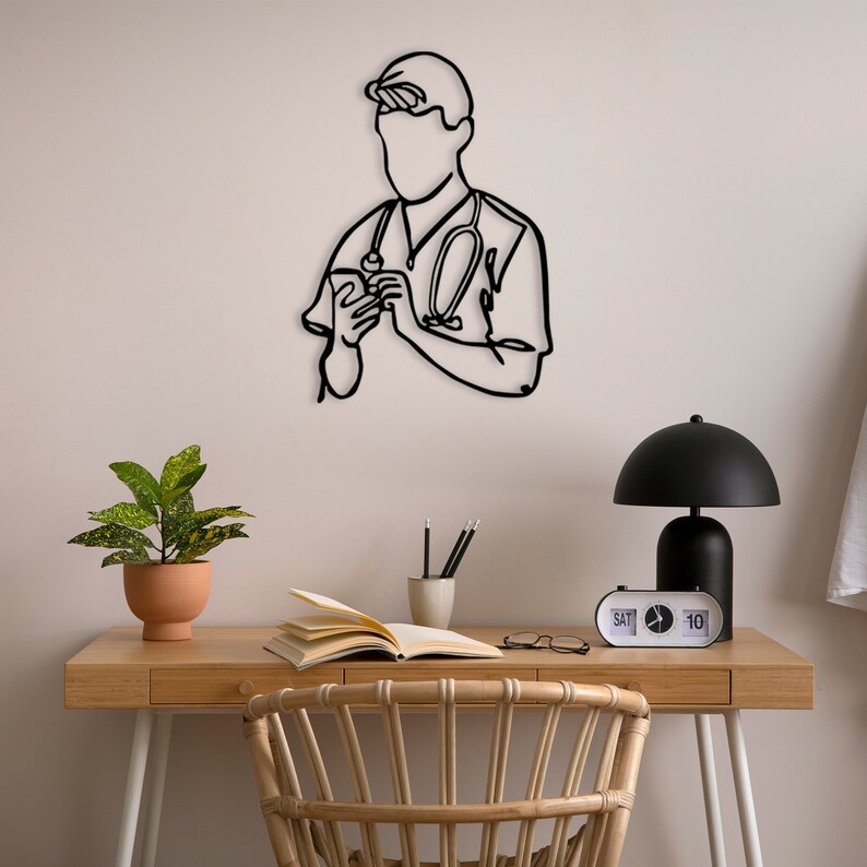 Metal Wall Decor Metal Doctor Wall Decor Doctor Office - Etsy